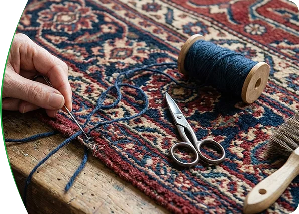 Rug Repair & Restoration Service - Khazai Rug Cleaning